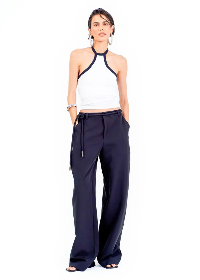 Calça Pantalona C/ Cordão - Calça Pantalona C/ Cordão - ALPHORRIA